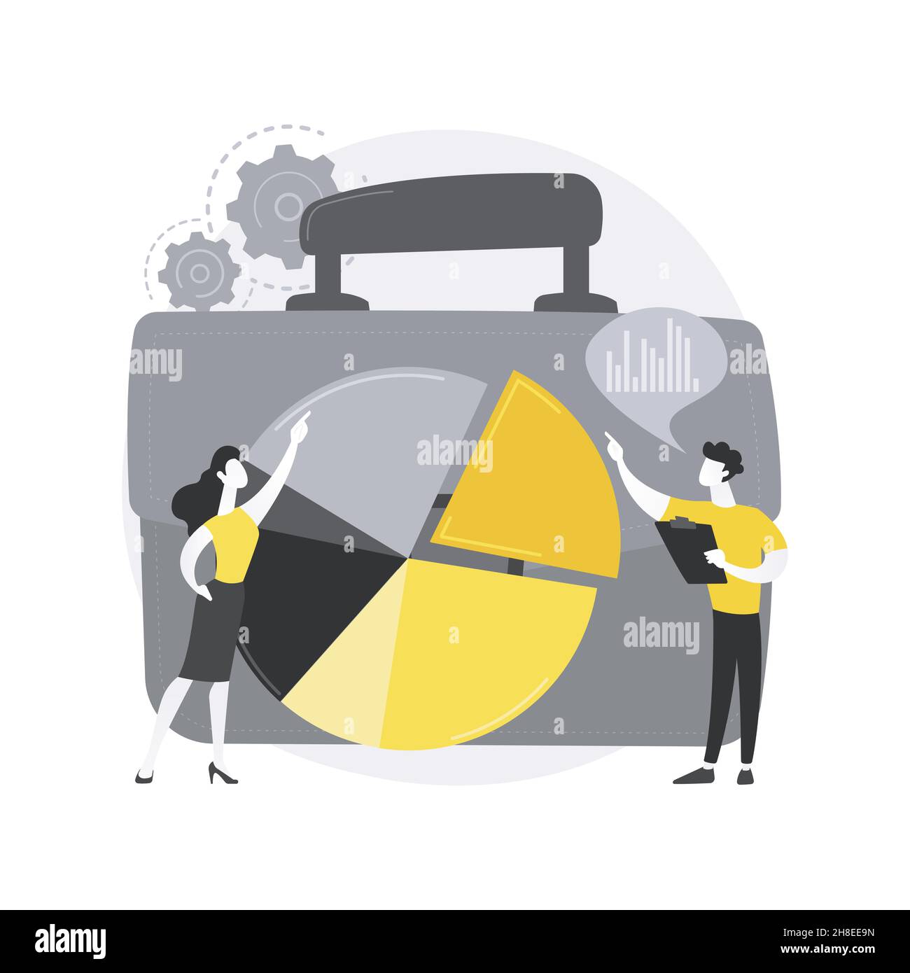 Business statistics abstract concept vector illustration Stock Vector ...