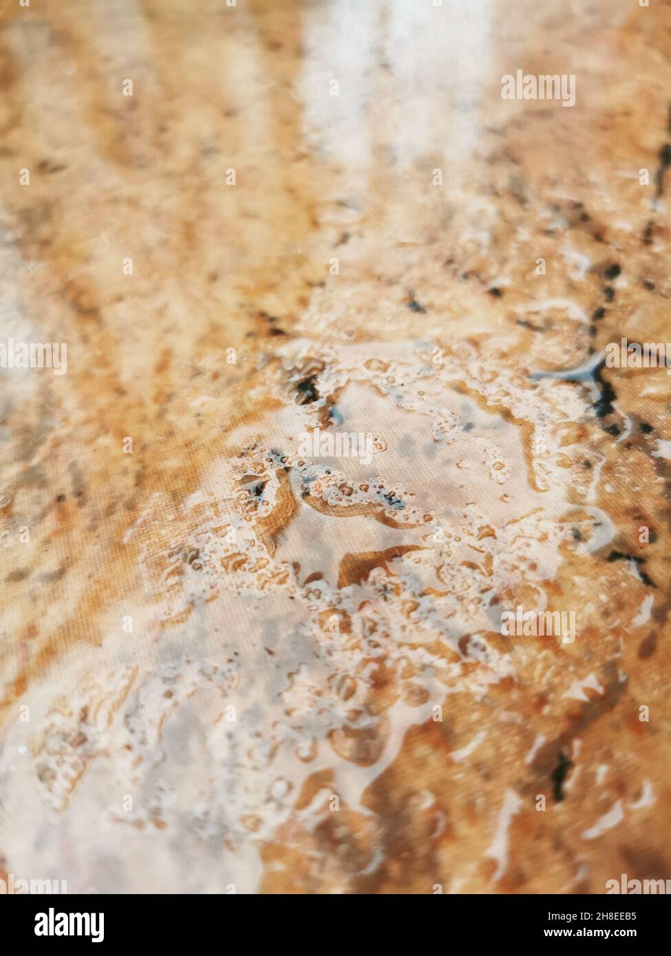 Brown wet marble texture background Stock Photo - Alamy