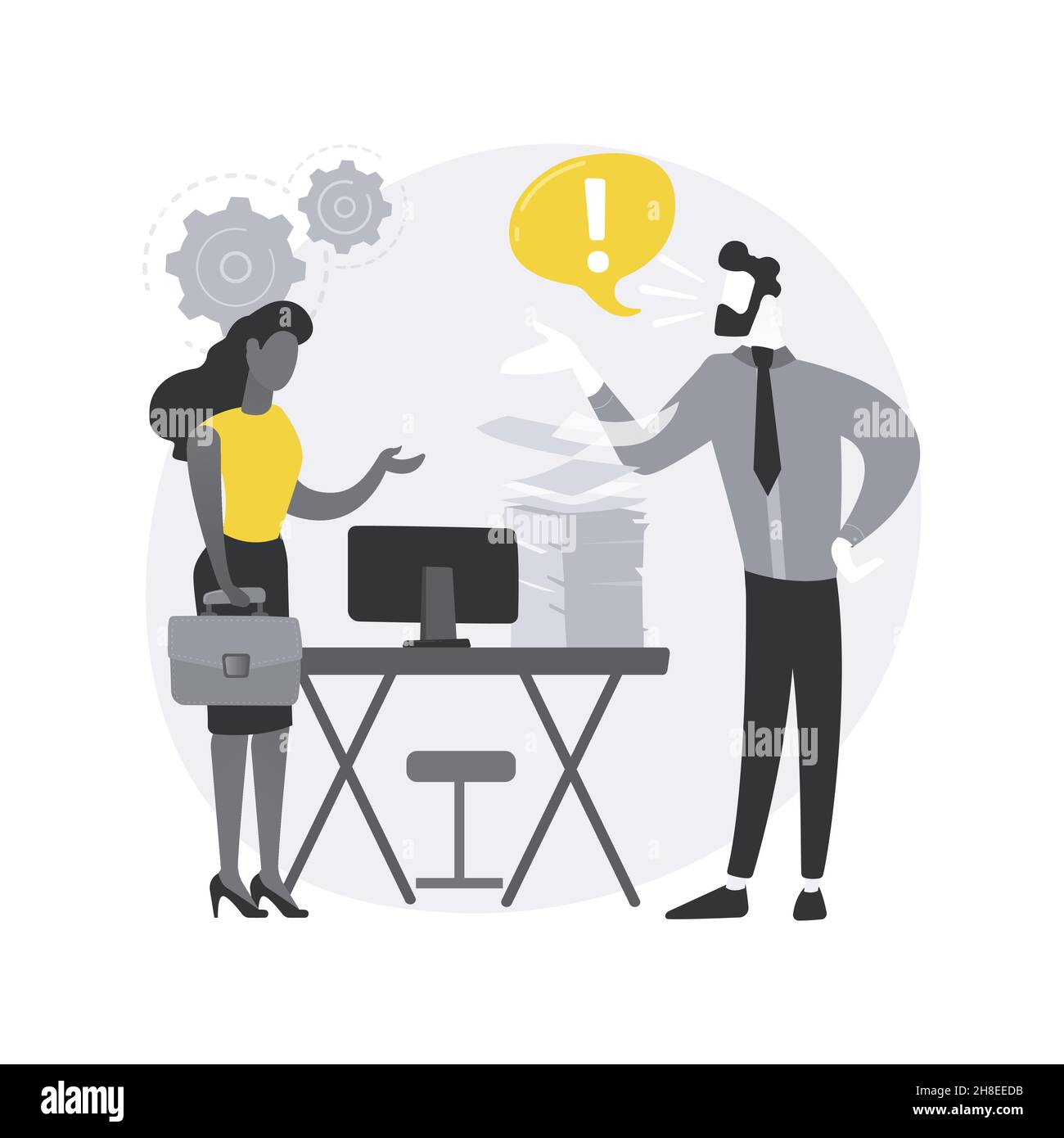 Racial discrimination abstract concept vector illustration Stock Vector Image & Art - Alamy