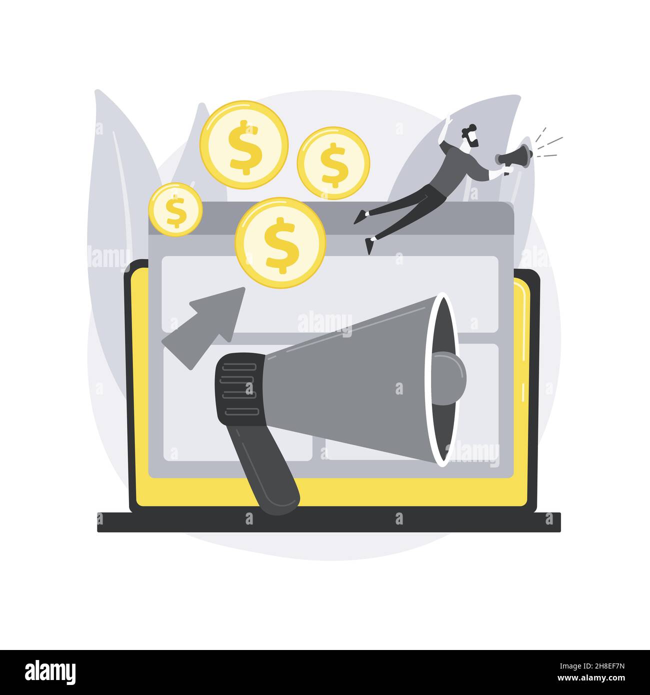 PPC campaign abstract concept vector illustration Stock Vector Image ...