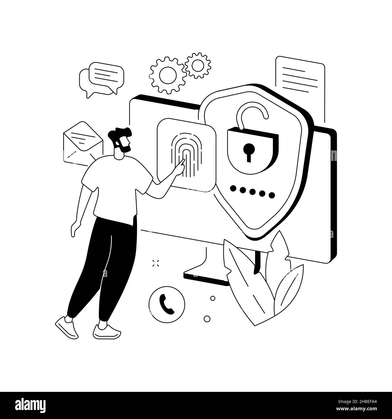 Data privacy abstract concept vector illustration Stock Vector Image ...