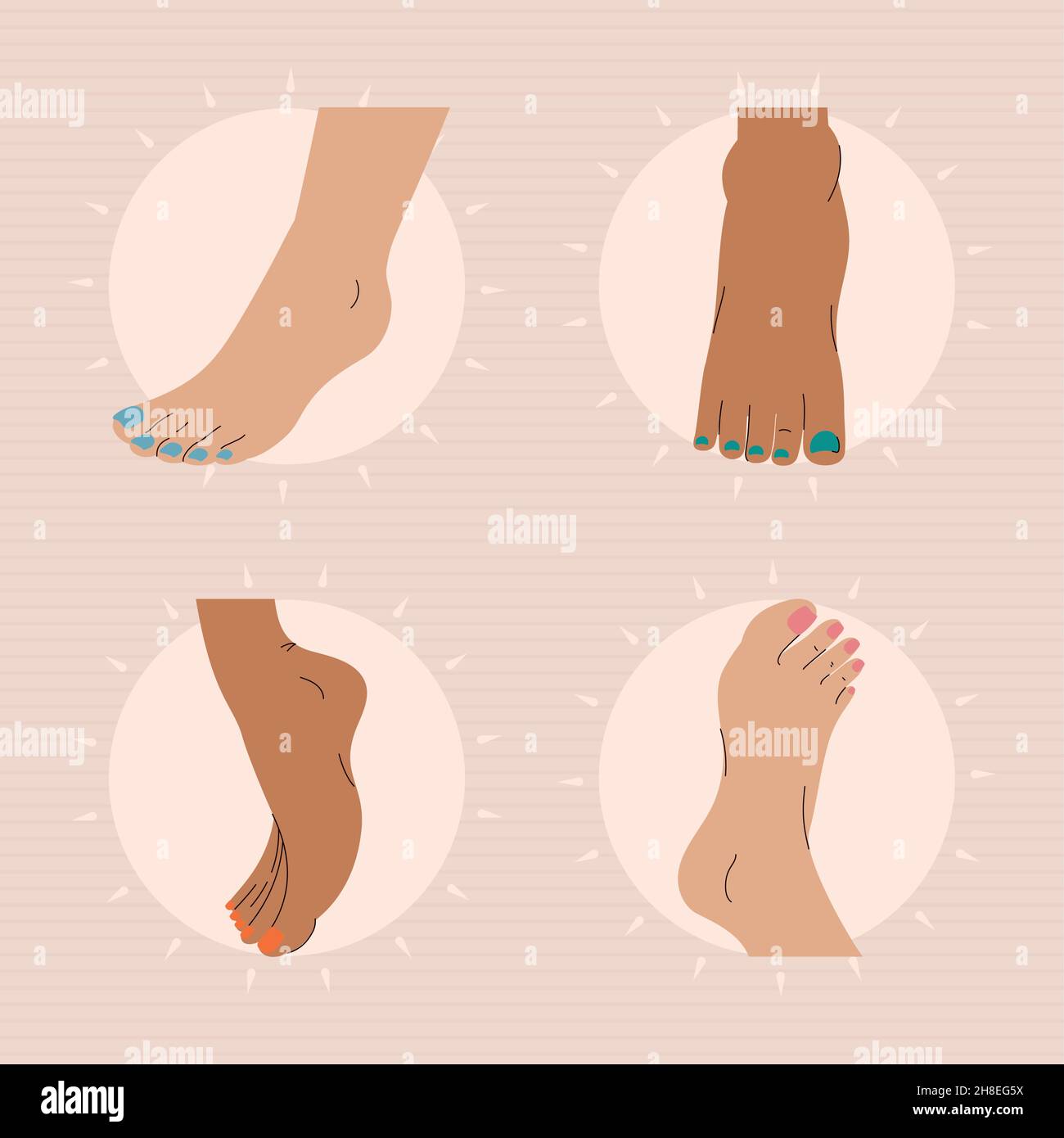 Pedicured feet hi-res stock photography and images - Alamy