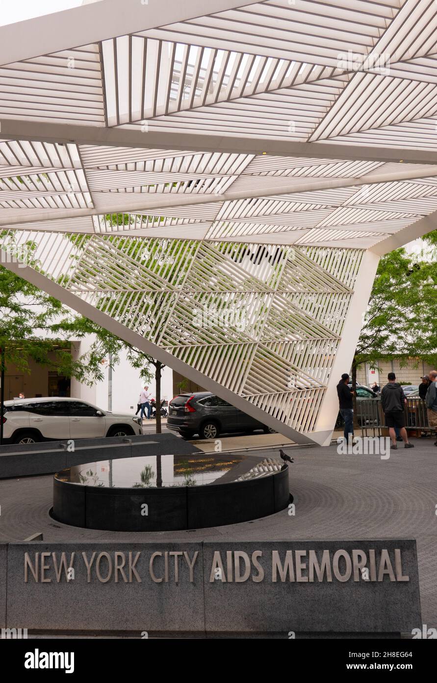 New York City Aids Memorial in Greenwich Village Manhattan NYC Stock ...