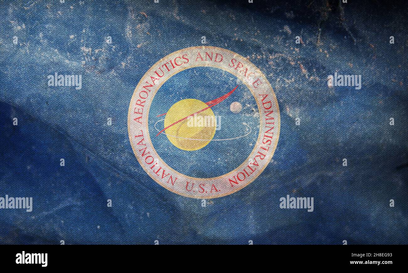 Minsk, Belarus - May, 2021: Top view of flag of United States National ...