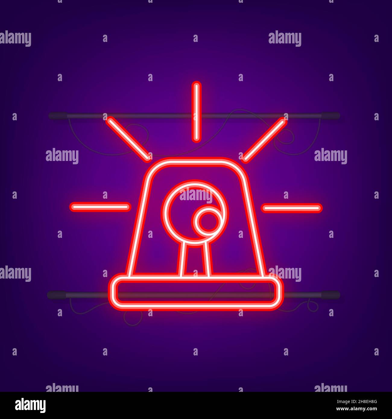 Orange flashing beacon Stock Vector Images - Alamy