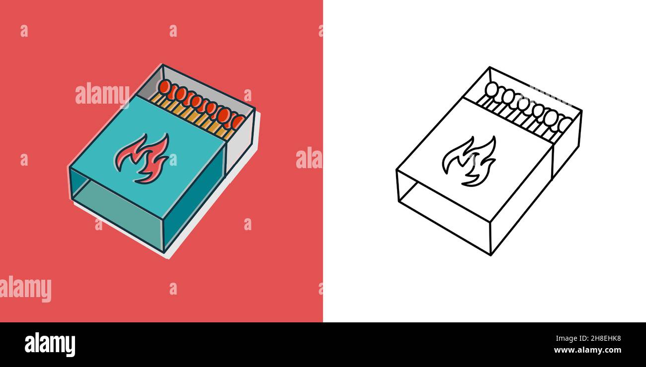 Lucifer match box Stock Vector Images - Alamy