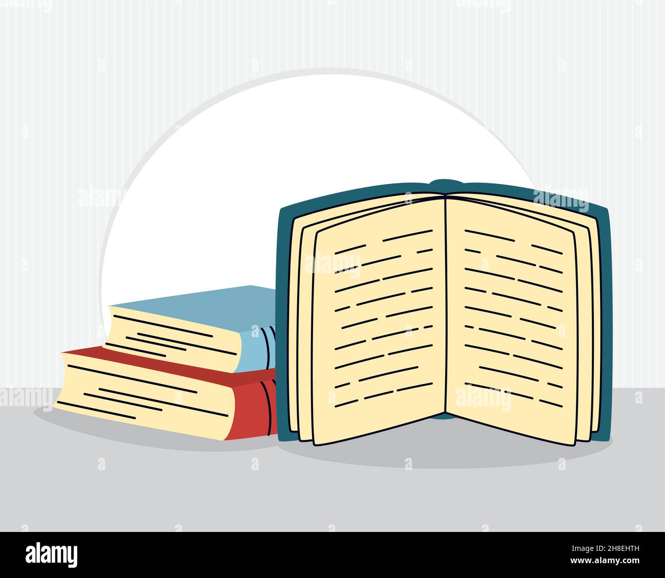 cartoon academic books illustration design Stock Vector Image & Art - Alamy