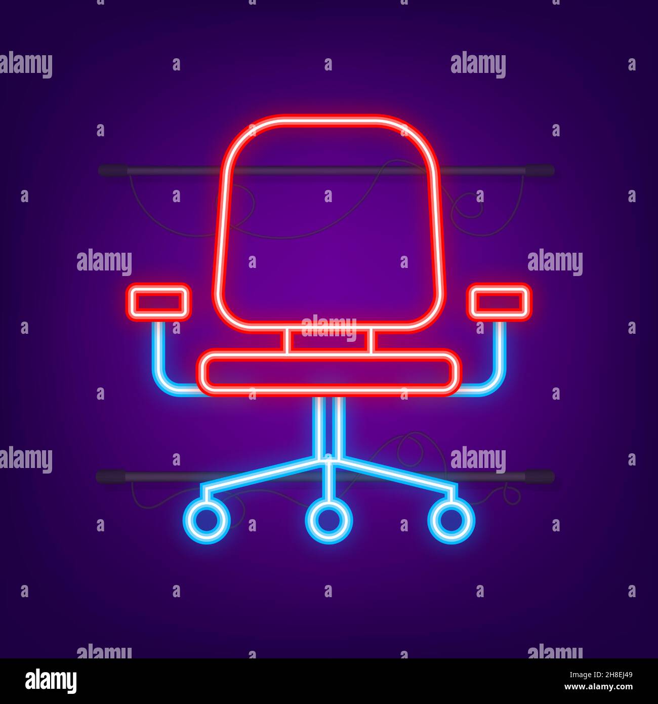 Office neon icon. Web icon set. Office, great design for any purposes ...