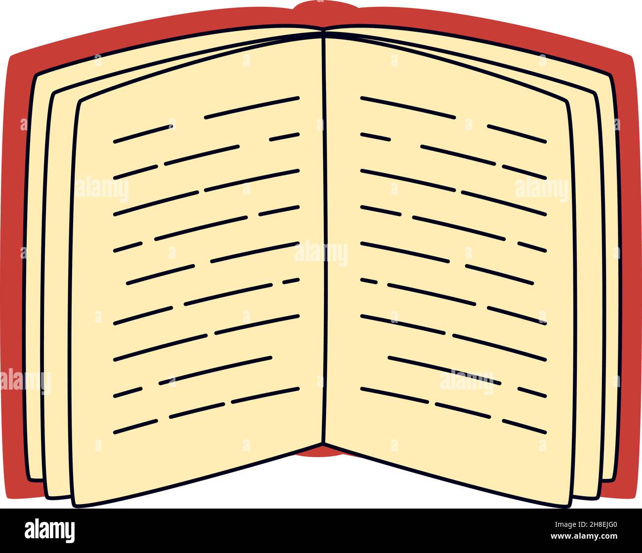 open book on white background Stock Vector Image & Art - Alamy