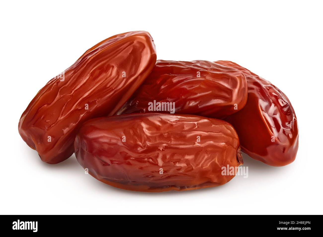 Dates isolated on white background with clipping path and full depth of ...