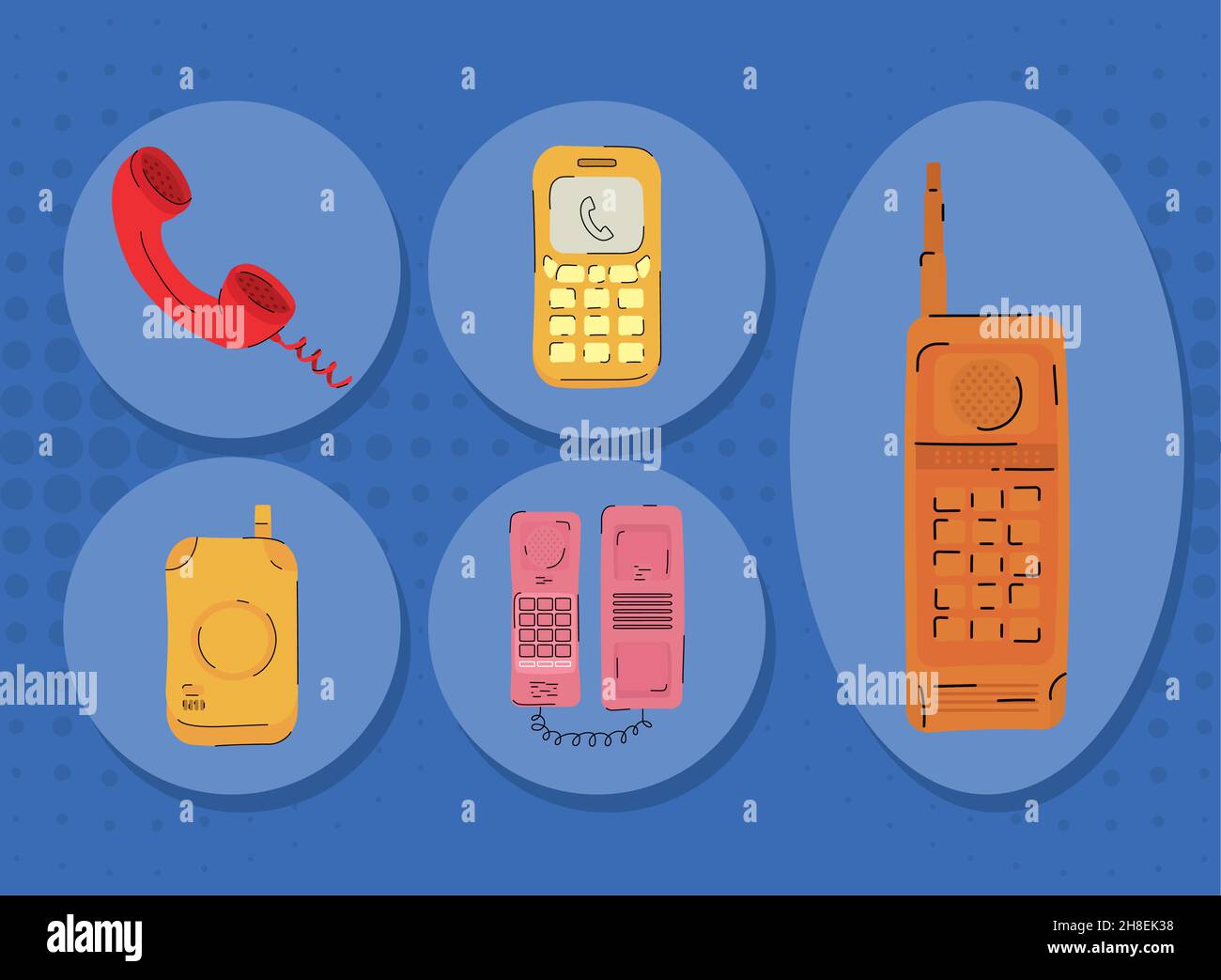 Rotary telephones Stock Vector Images - Alamy