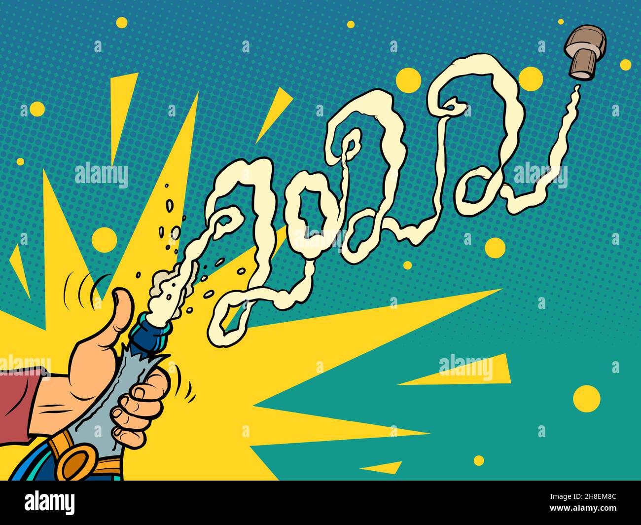 Champagne golden decoration Stock Vector Images - Alamy