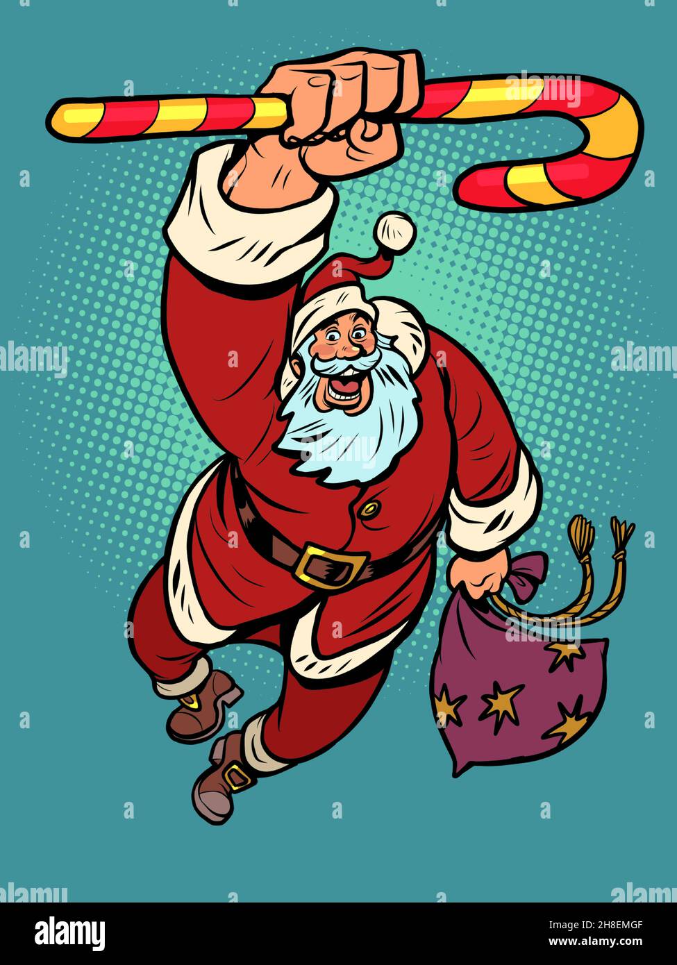 Vintage 'candy cane box Stock Vector Images - Alamy