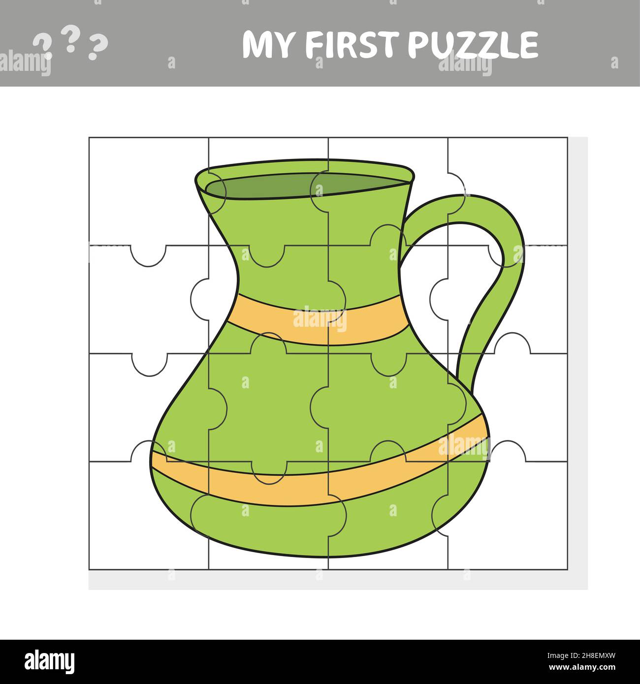 Easy educational paper game for kids. Simple kid application with Funny ...