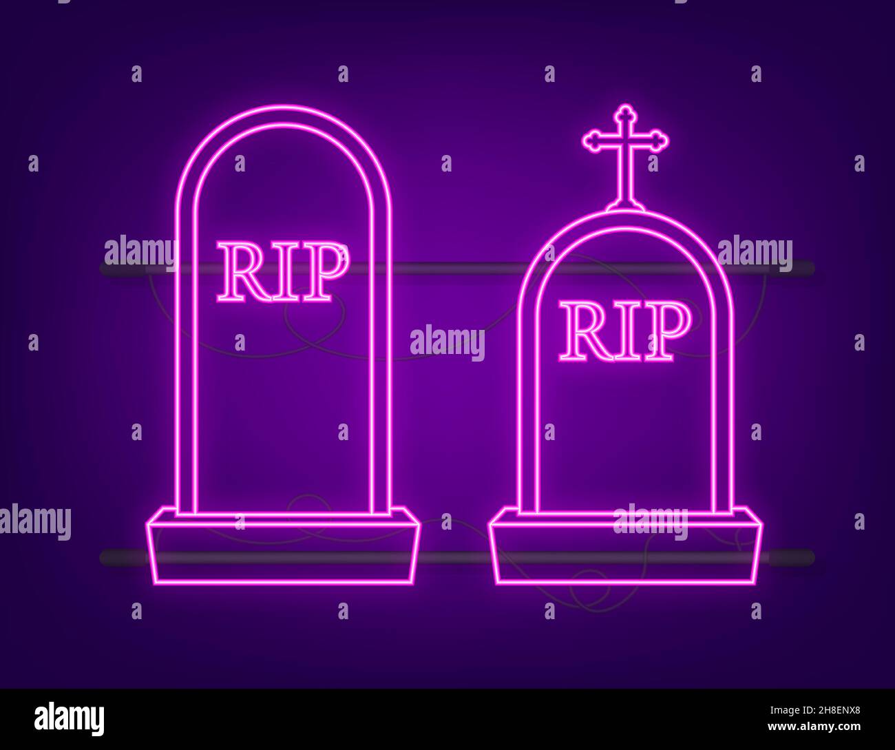 Old grave yard Stock Vector Images - Alamy