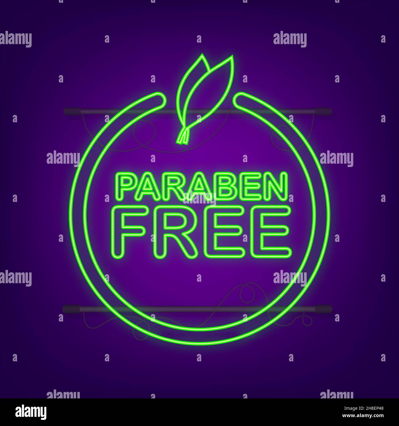 Green label paraben free. Symbol, sign. Organic, bio, eco symbol ...