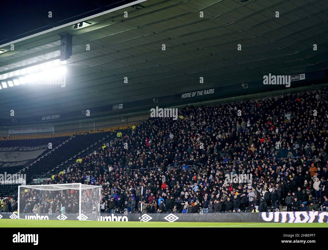 Derby County fans during the Sky Bet Championship match at Pride Park ...