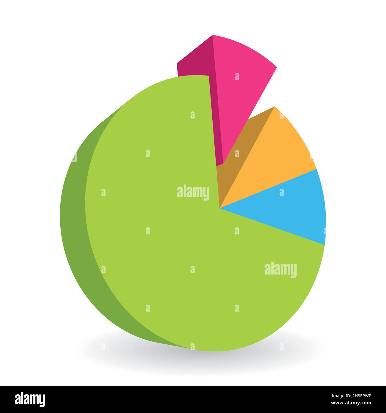 Colorful pie chart design element Stock Vector Image & Art - Alamy