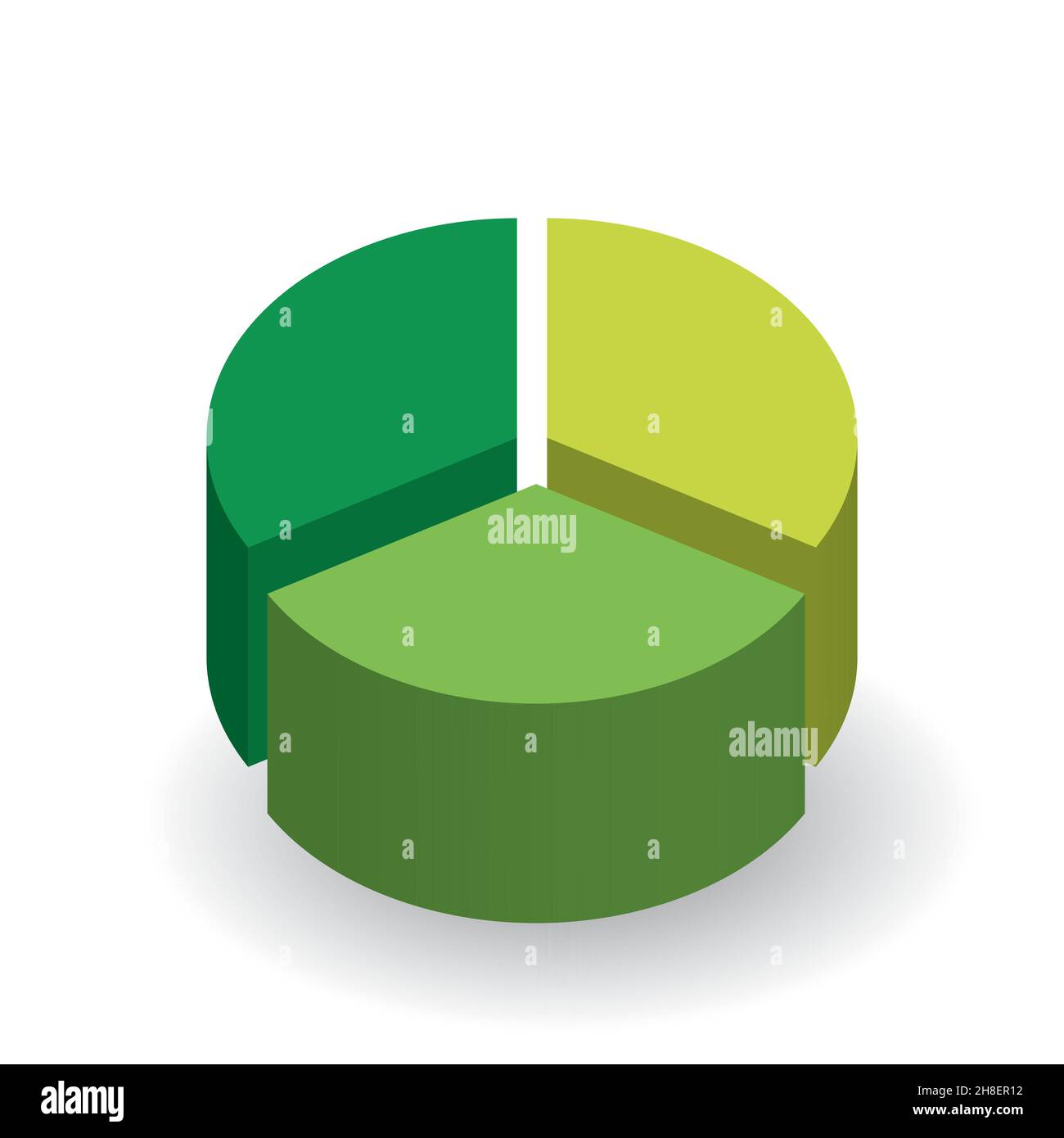 Green pie chart design element Stock Vector Image & Art - Alamy