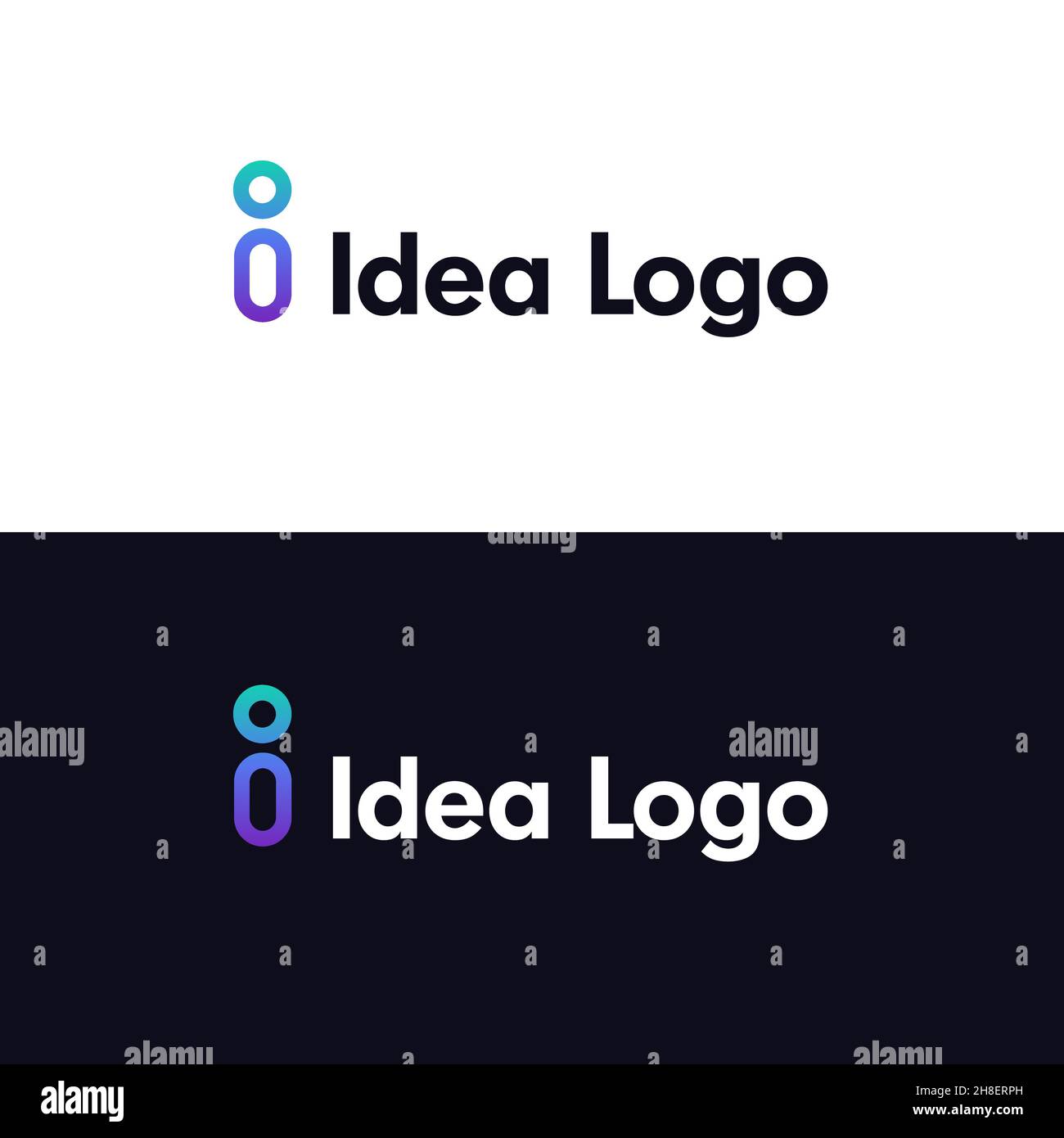 Creative light idea logo,flat design.Concept of ideas inspiration ...