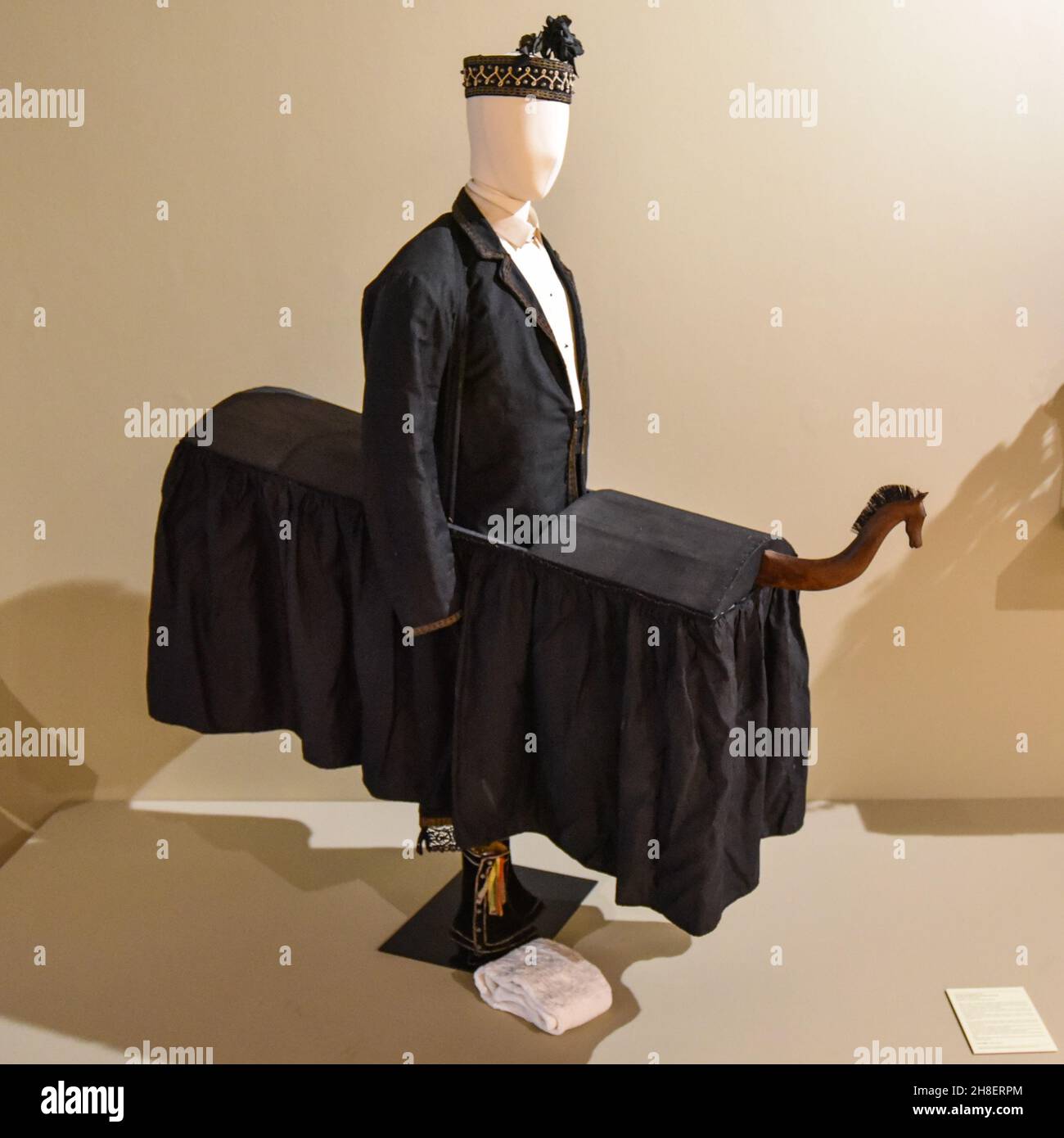 Bayonne, France - 30 Oct, 2021: Traditional textiles and costumes ...