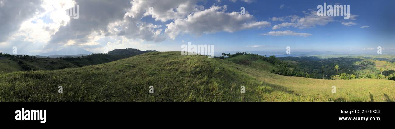 BAAO, PHILIPPINES - Oct 31, 2021: A panoramic view of Mt. Simurai in ...