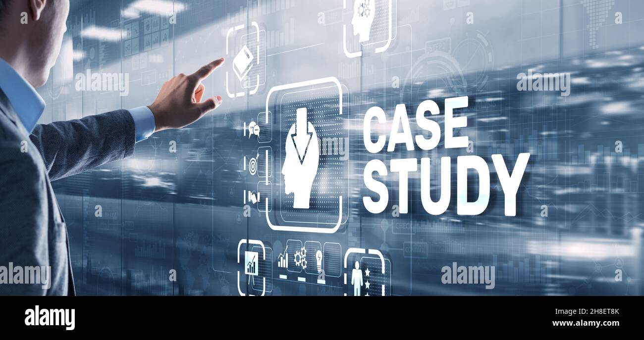Case study icon blue internet hi-res stock photography and images - Alamy