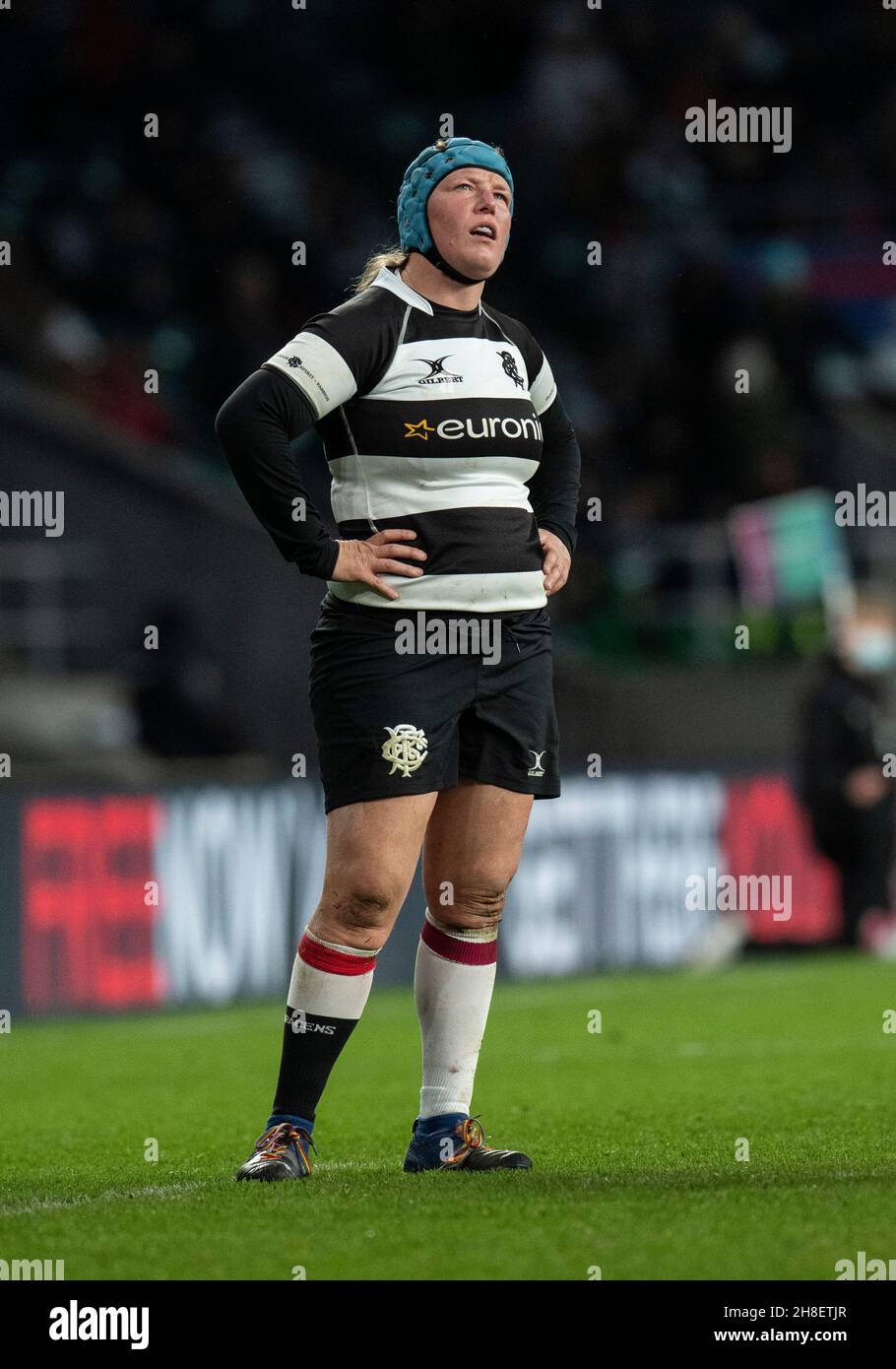 Barbarians’ Isabel Rico Vazquez in action during the Women's ...