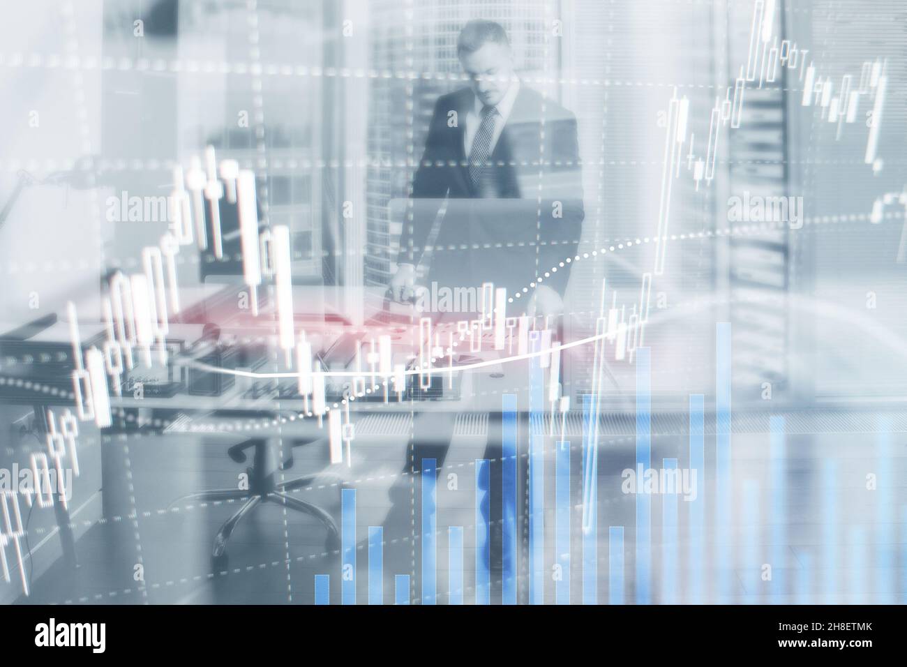 Young trader in the workplace. Finance concept Stock Photo - Alamy