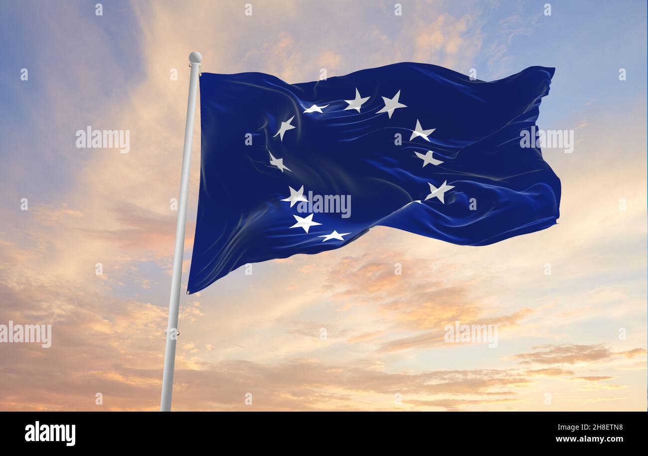 Minsk, Belarus - May, 2021: flag of United States Foreign Service ...