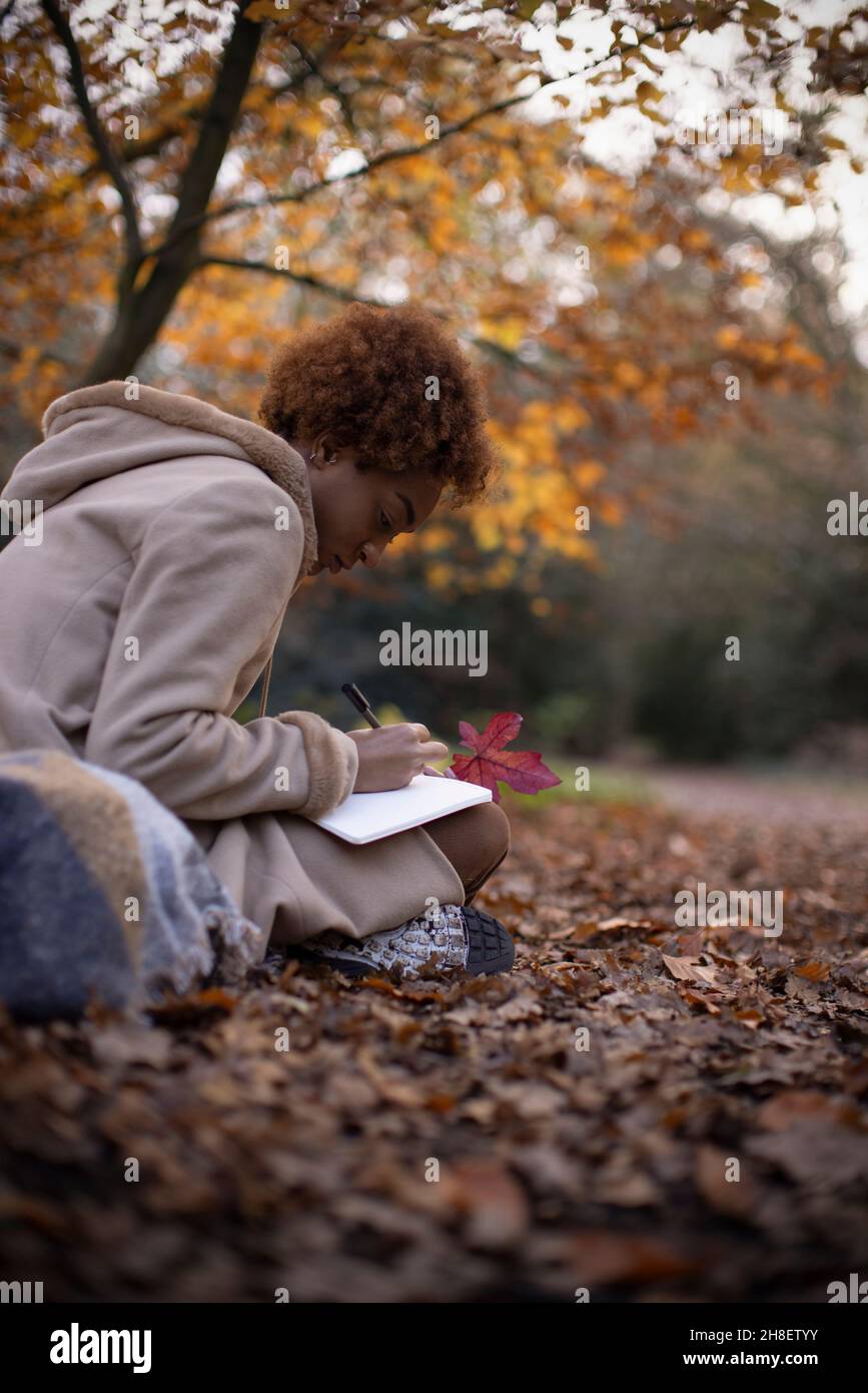 Journaling in nature hi-res stock photography and images - Alamy