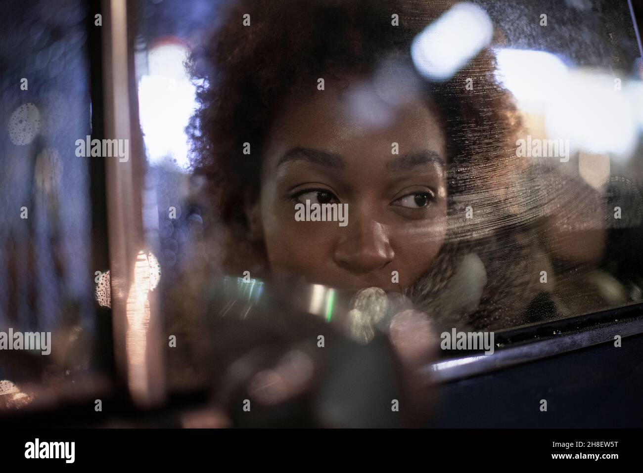 Driving at night window hi-res stock photography and images - Alamy