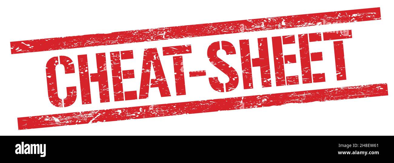 Cheat sheet word hi-res stock photography and images - Alamy