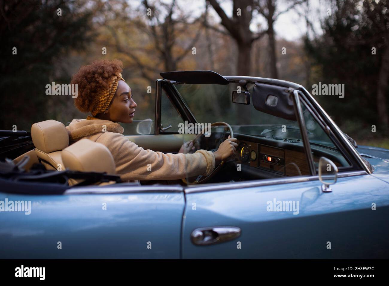 Convertible car driving away hi-res stock photography and images - Alamy