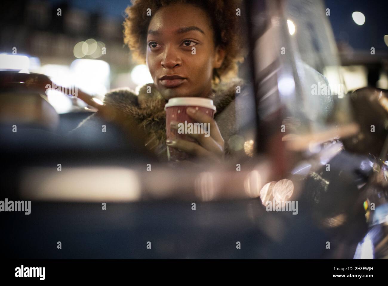 Drinking coffee and driving hi-res stock photography and images - Alamy