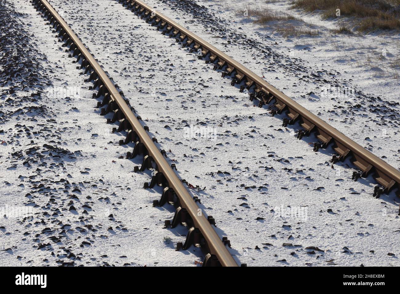Snow on the Far North Line Stock Photo - Alamy
