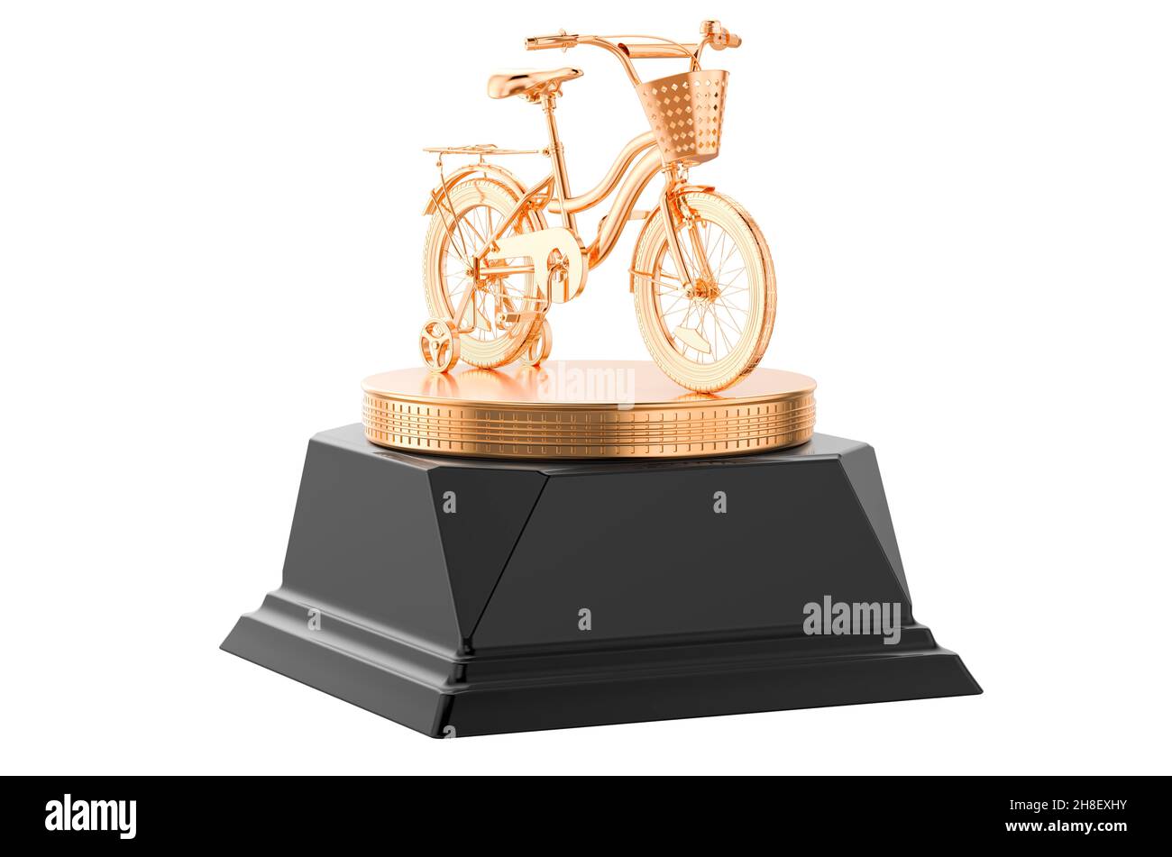 Golden bike trophy hi-res stock photography and images - Alamy