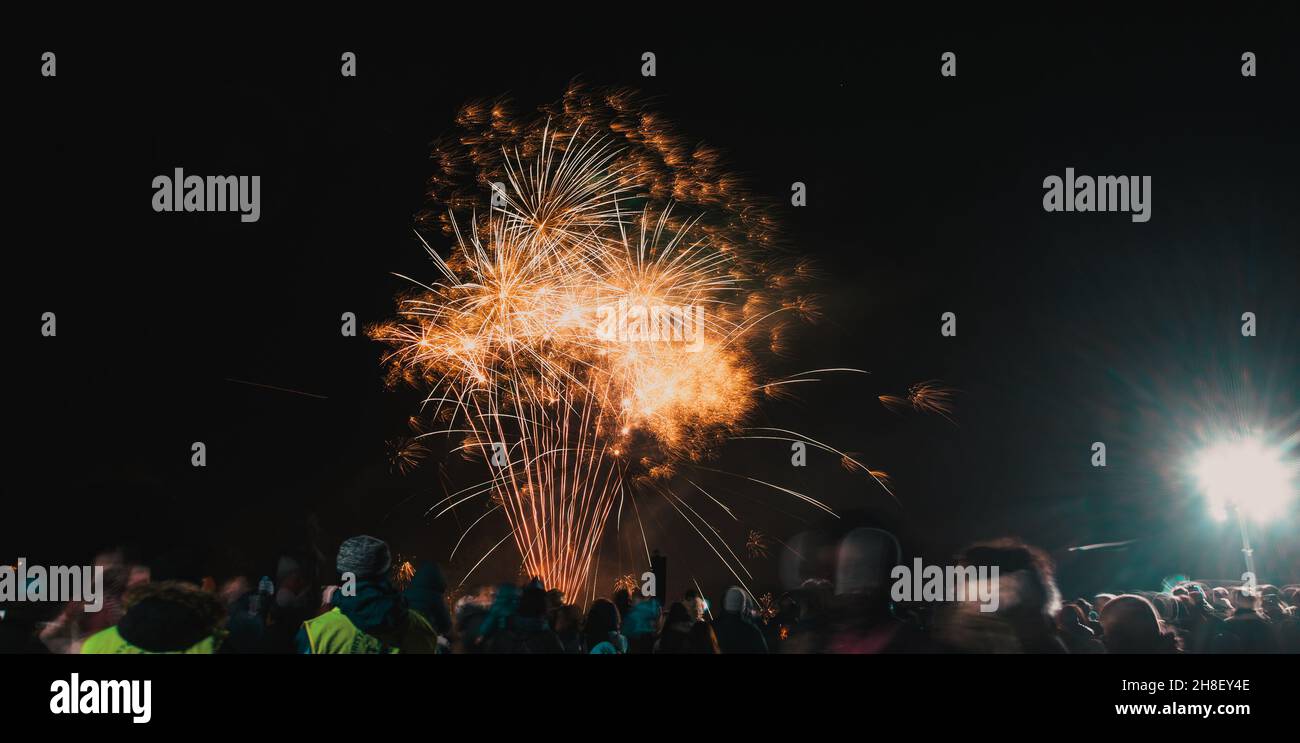 Lots of fireworks hi-res stock photography and images - Alamy