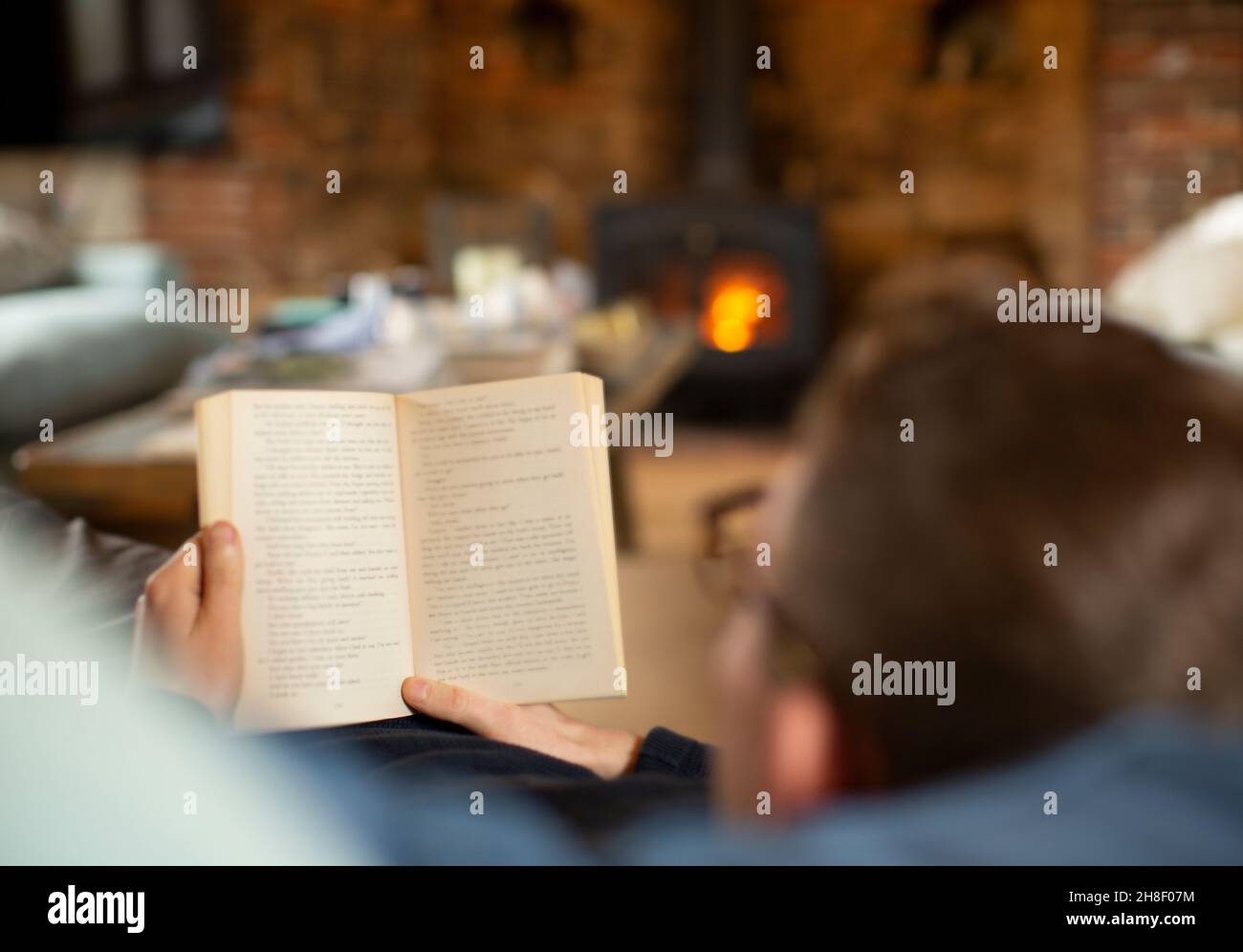 Man book relaxing in hi-res stock photography and images - Alamy