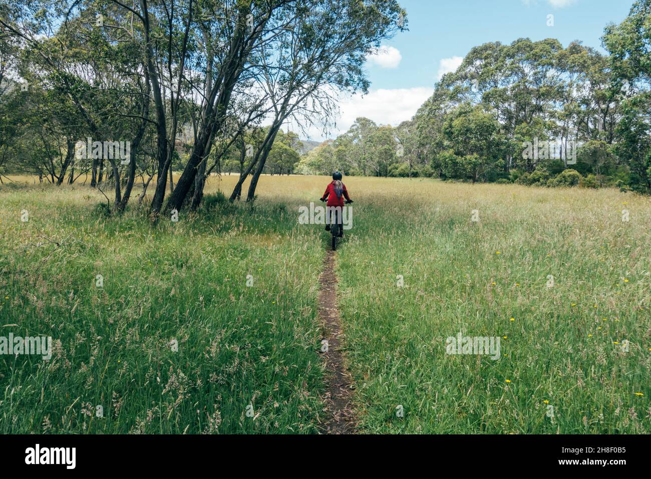 Woman cycling australia hi-res stock photography and images - Alamy