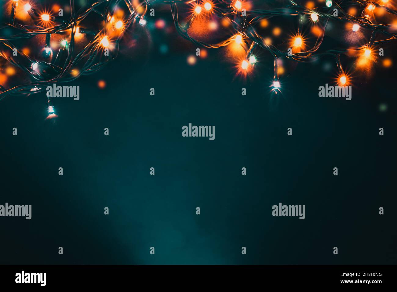 colorful christmas lights background Stock Photo - Alamy
