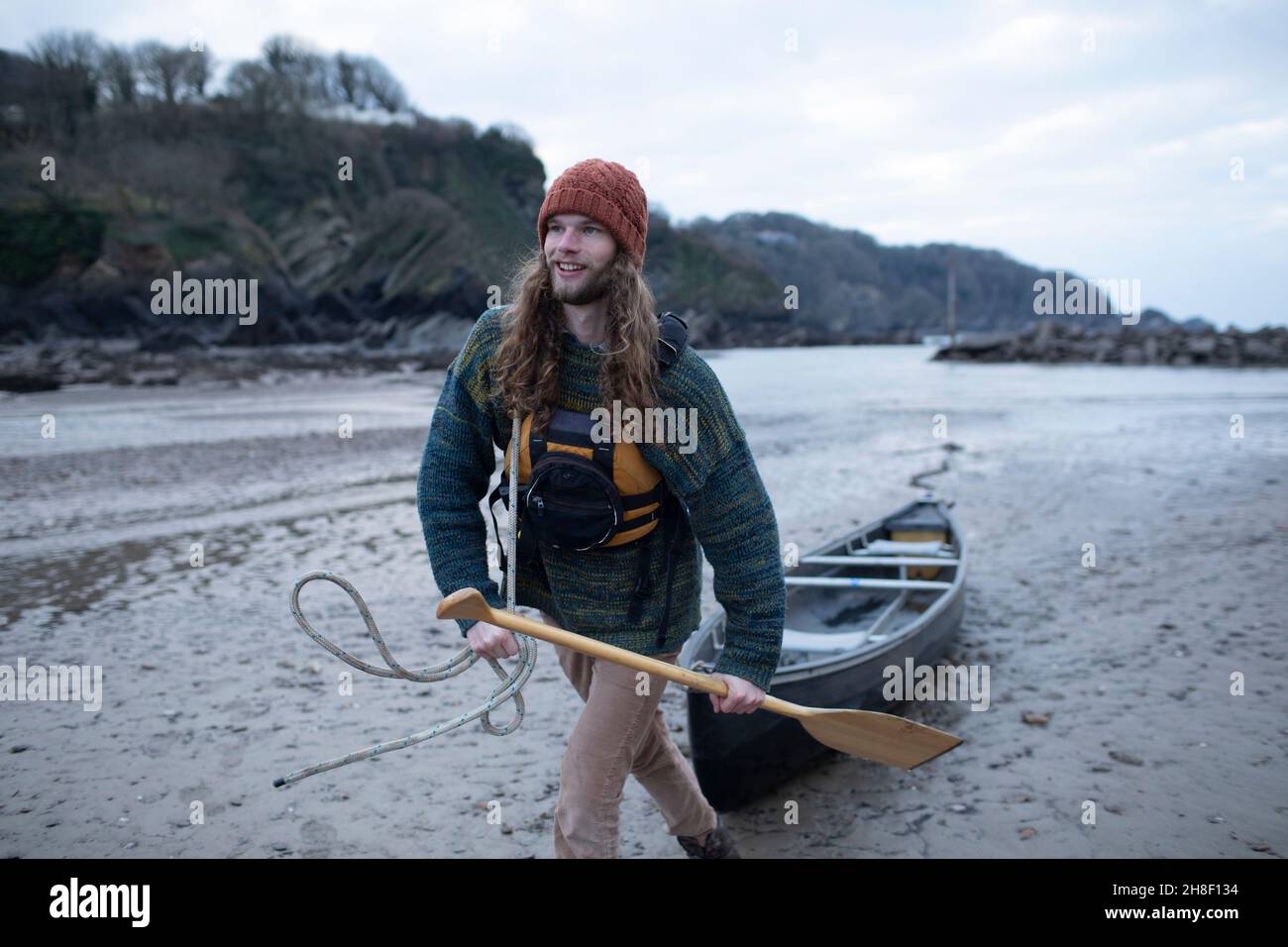Carefree young man walking on hi-res stock photography and images - Alamy