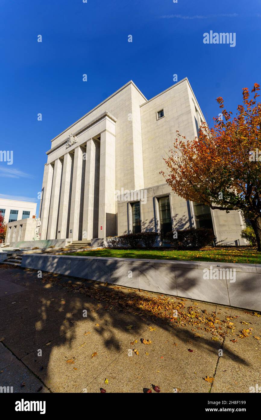 Harrisburg, PA, USA - November 20, 2021: The Dauphin County Courthouse, located on Front Street ...