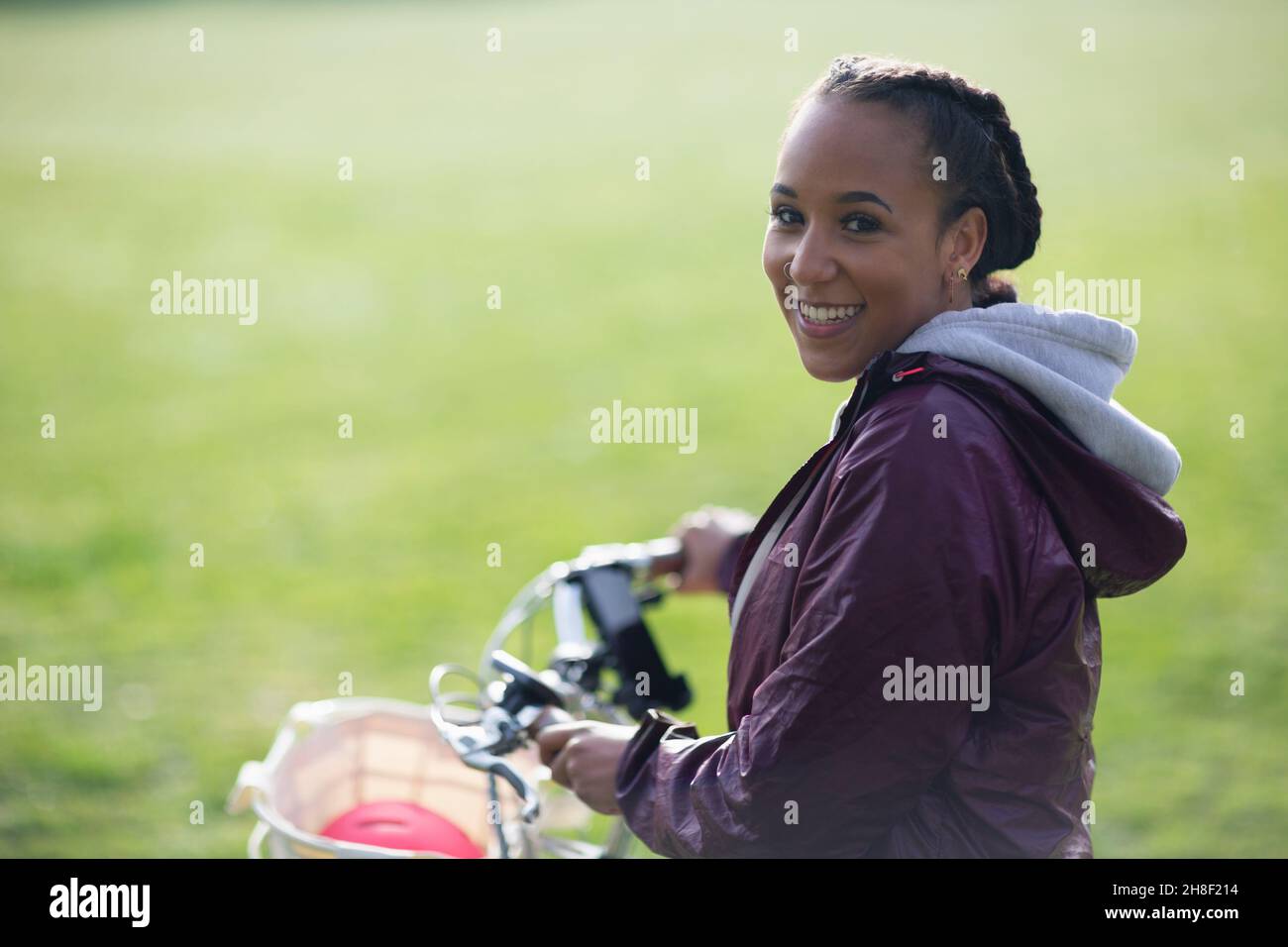 Beautiful women on bicycle hi-res stock photography and images - Alamy