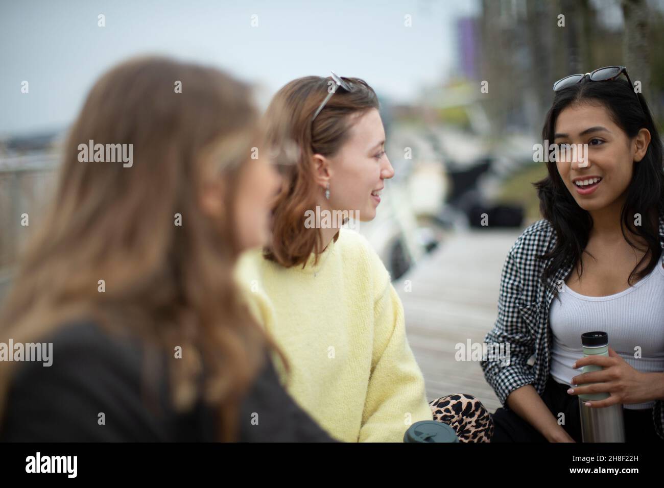 Young women talking not listening hi-res stock photography and images ...