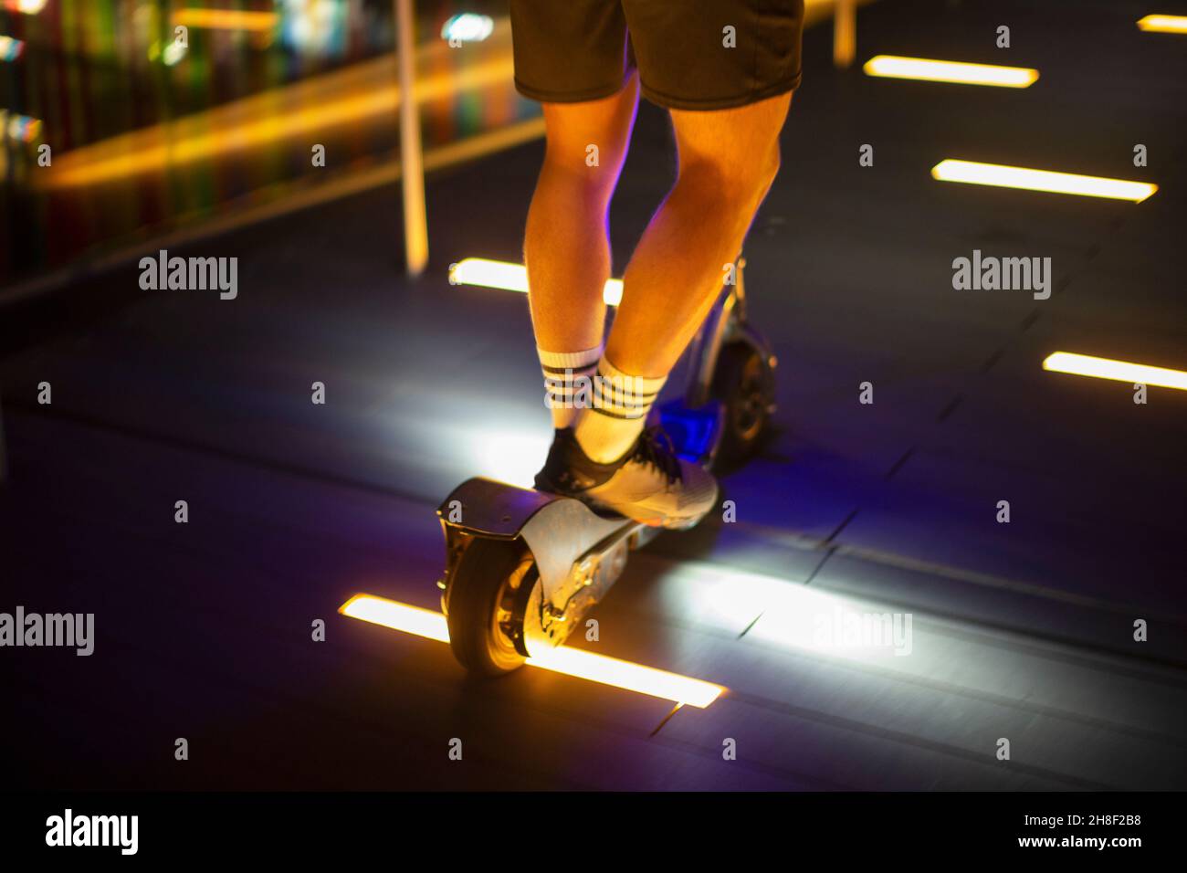 Man riding scooter hi-res stock photography and images - Alamy