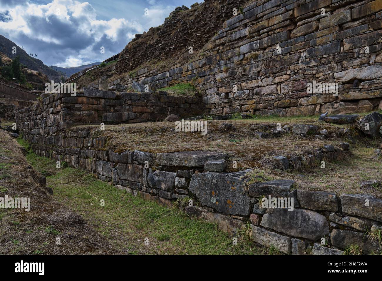 Chavin de Huantar temple complex, Ancash province, Peru. In the ...