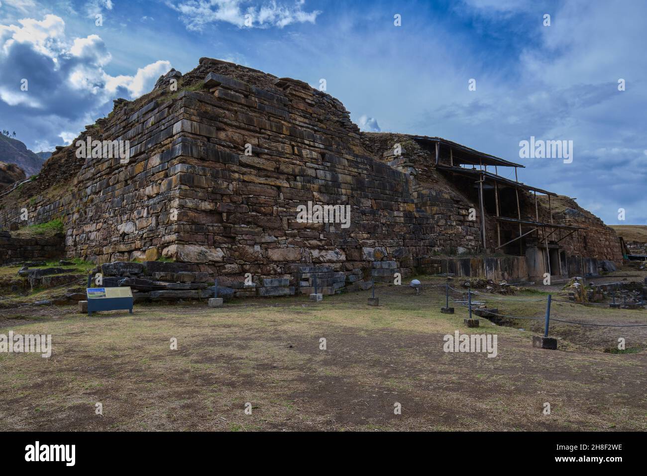 Chavin de Huantar temple complex, Ancash province, Peru. In the ...