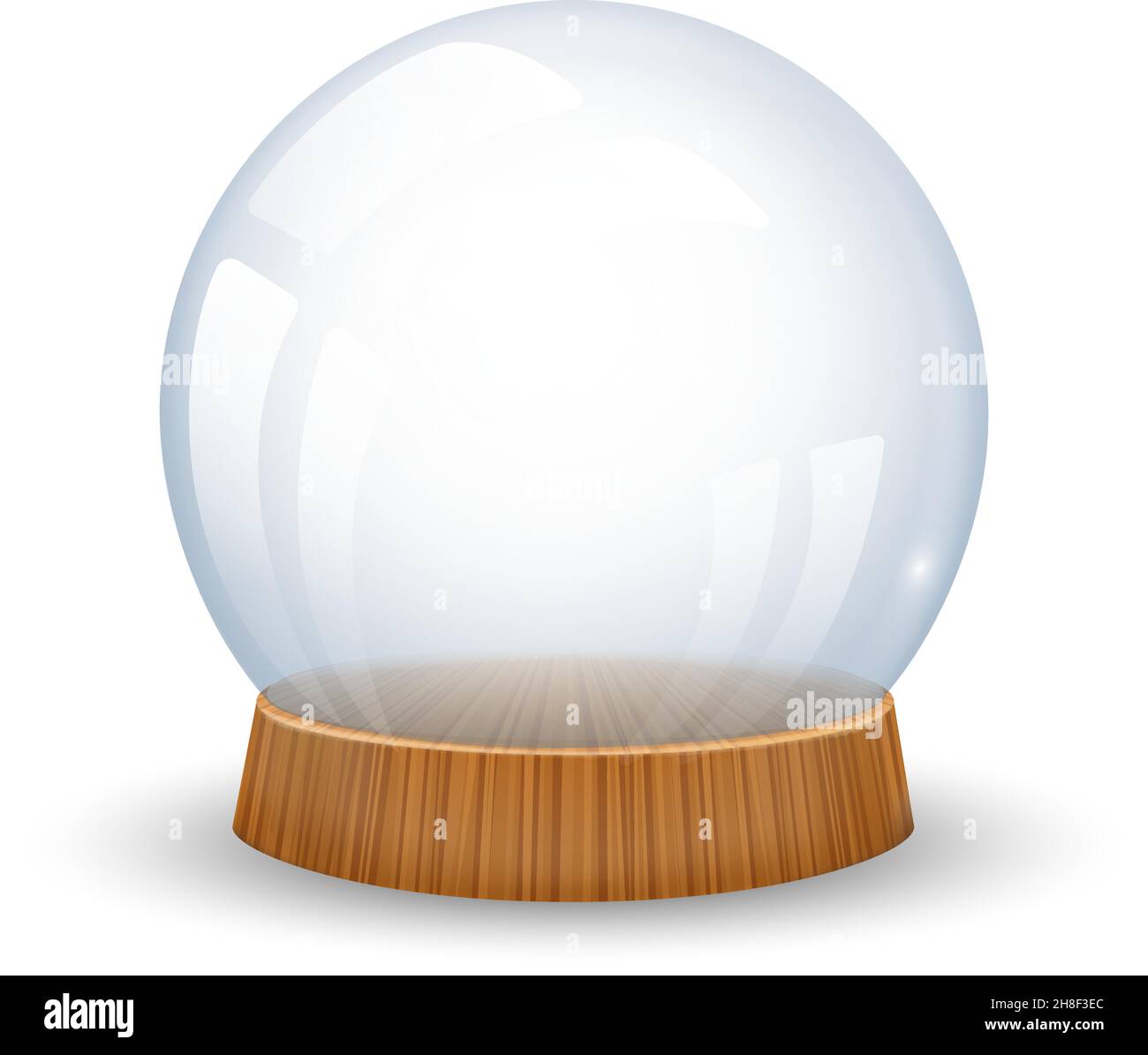 Glass snow globe wood base hi-res stock photography and images - Alamy
