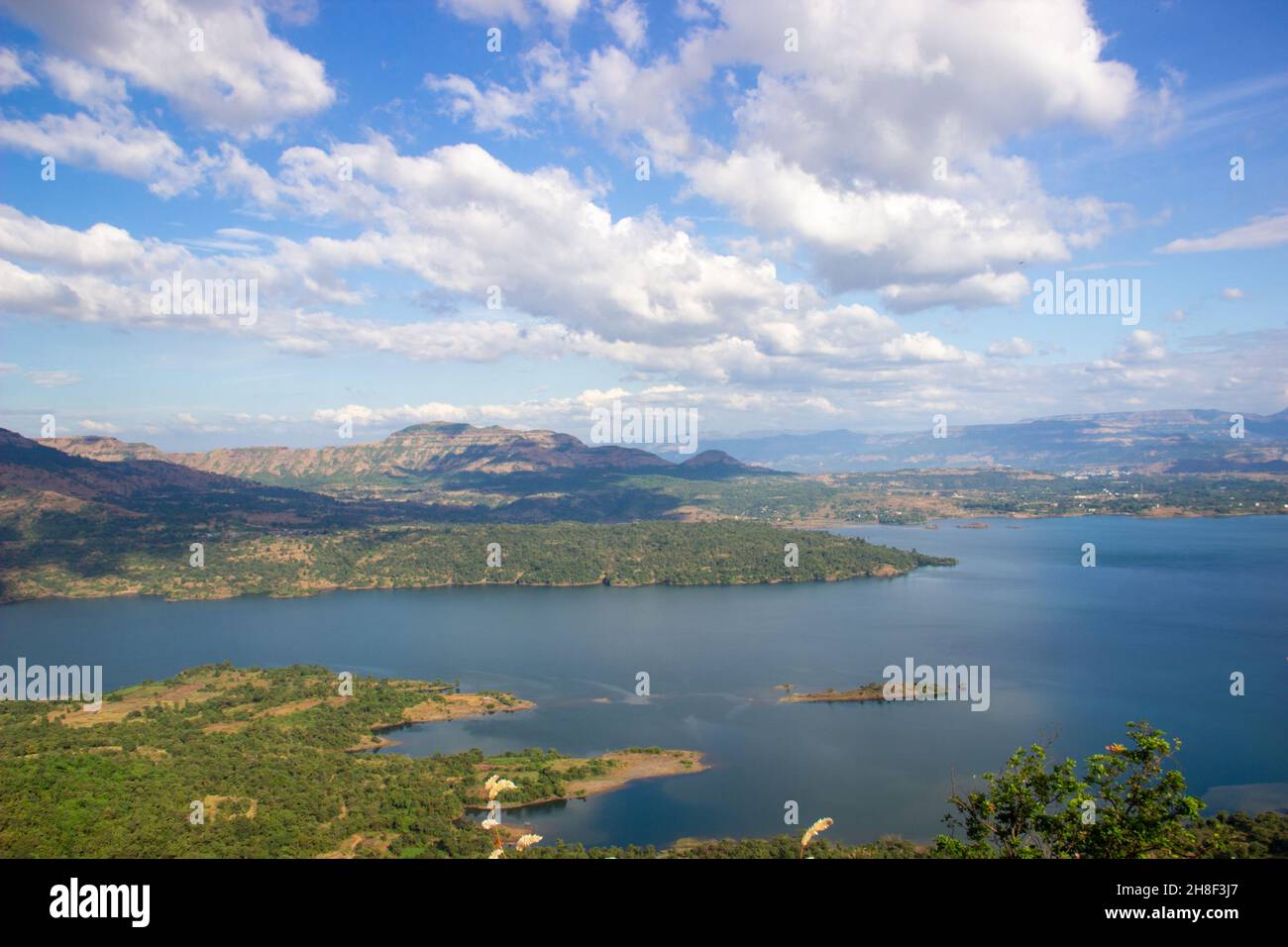 Beautiful aquatic view of the Irshalgad Fort. Panvel city, Mumbai ...